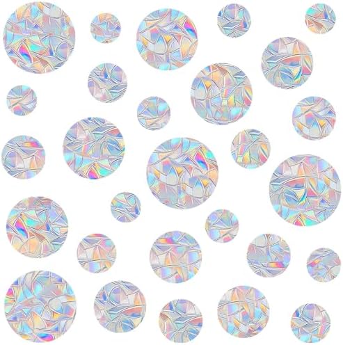 Amazon.com: CRMADA 16 Pieces Circle Window Clings - Anti-Collision ...