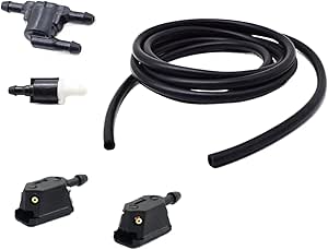 200cm x 4mm Rubber Windscreen Wiper Washer Jet Tube Pipe Hose Front ...