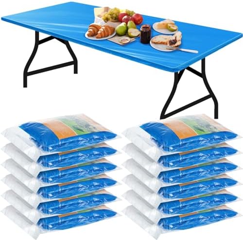 Amazon.com: Boao 12 Pcs Plastic Table Cloths Disposable for Parties ...