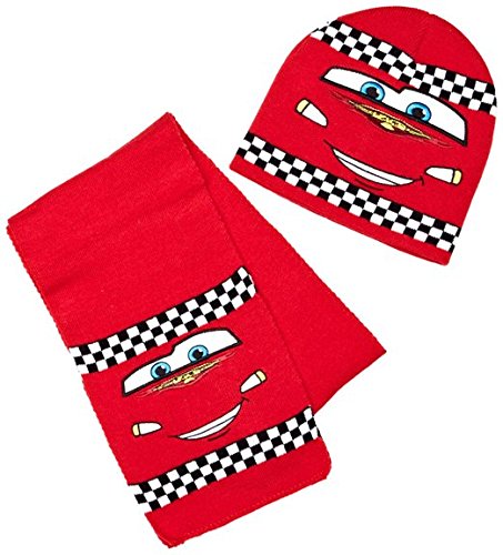 Boys Disney Pixar Cars Hm4162 Boy's Hat and Scarf Set (52 CM, Chinese ...
