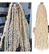 Amazon.com : Beverlee 20 Inch Butterfly Locs Crochet Hair 6 Packs Black ...