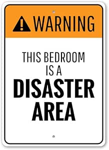 Amazon.com: Warning: This Bedroom is a Disaster Area, Bedroom Hilarious ...