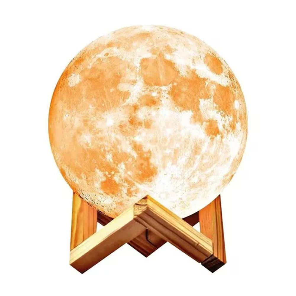 Luminaria 3D Lua Cheia Touch RGB Abajur Decoracao LED USB | Amazon.com.br