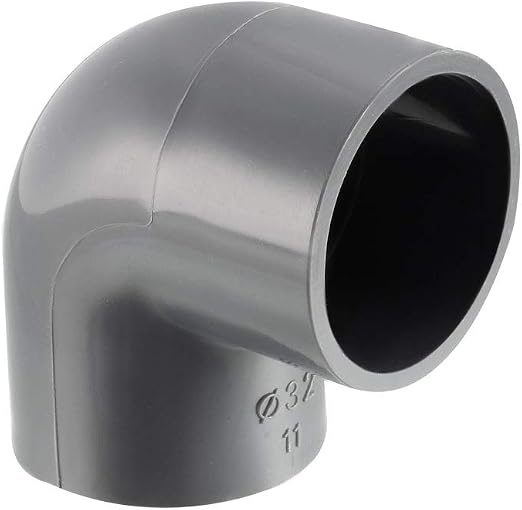 sourcing map PVC Pipe Fitting 32mm Slip Socket 90 Degree Elbow Coupling ...