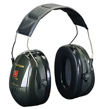 3M H520A Peltor Optima II Earmuff, Headband, 31 dB, Green : Amazon.co ...