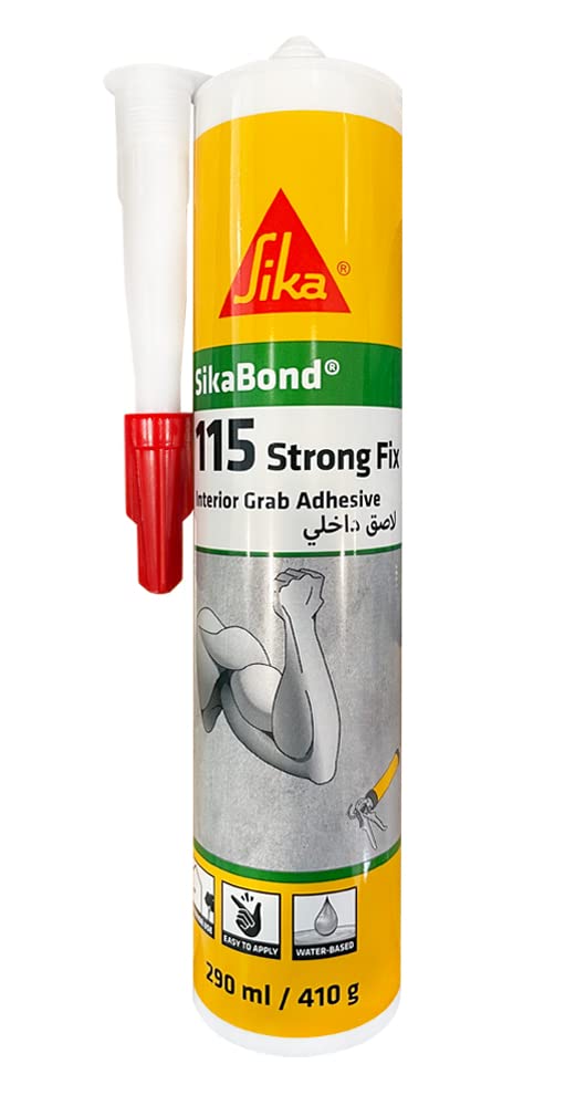 Sika Strong Fix, White, 1-part Water-based Construction Adhesive, High ...