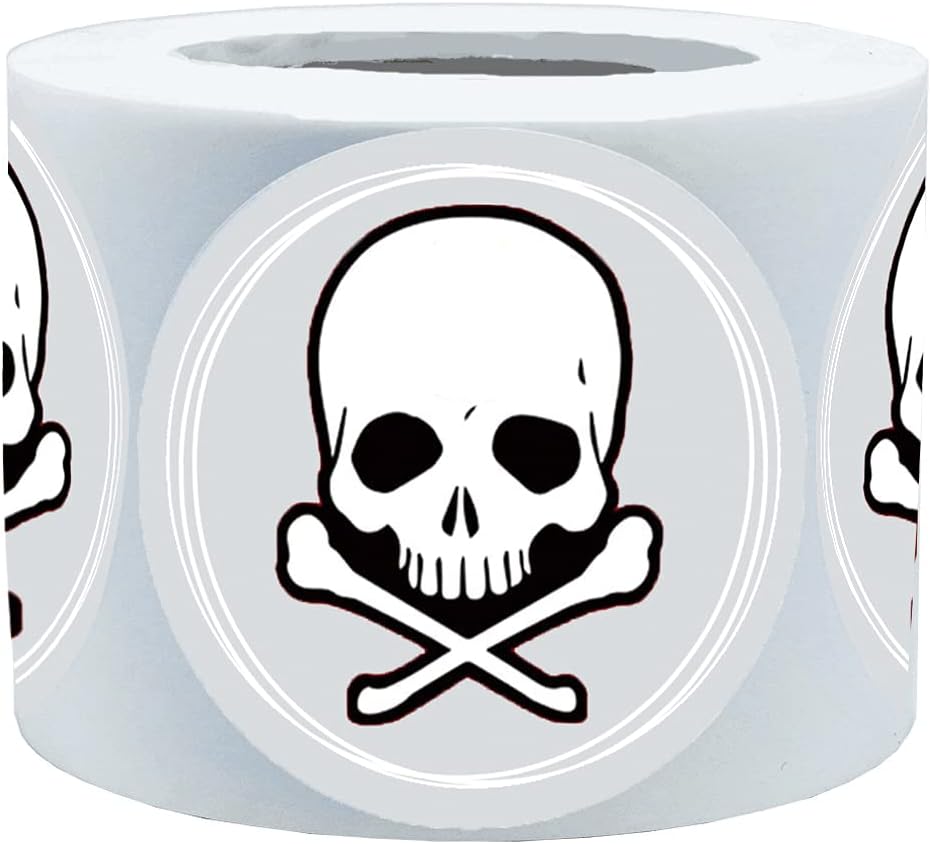 Amazon.com: Skull and Cross Bones Vinyl Decal Sticker | Cars Trucks ...