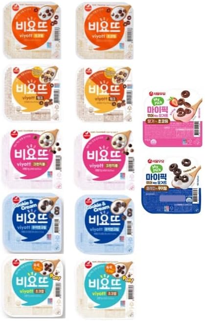 Amazon | ビヨット×5種類 2セット マイピック 2種類1セット 全12個入 韓国ヨーグルト viyott ビヨットヨーグルト 韓国 ...