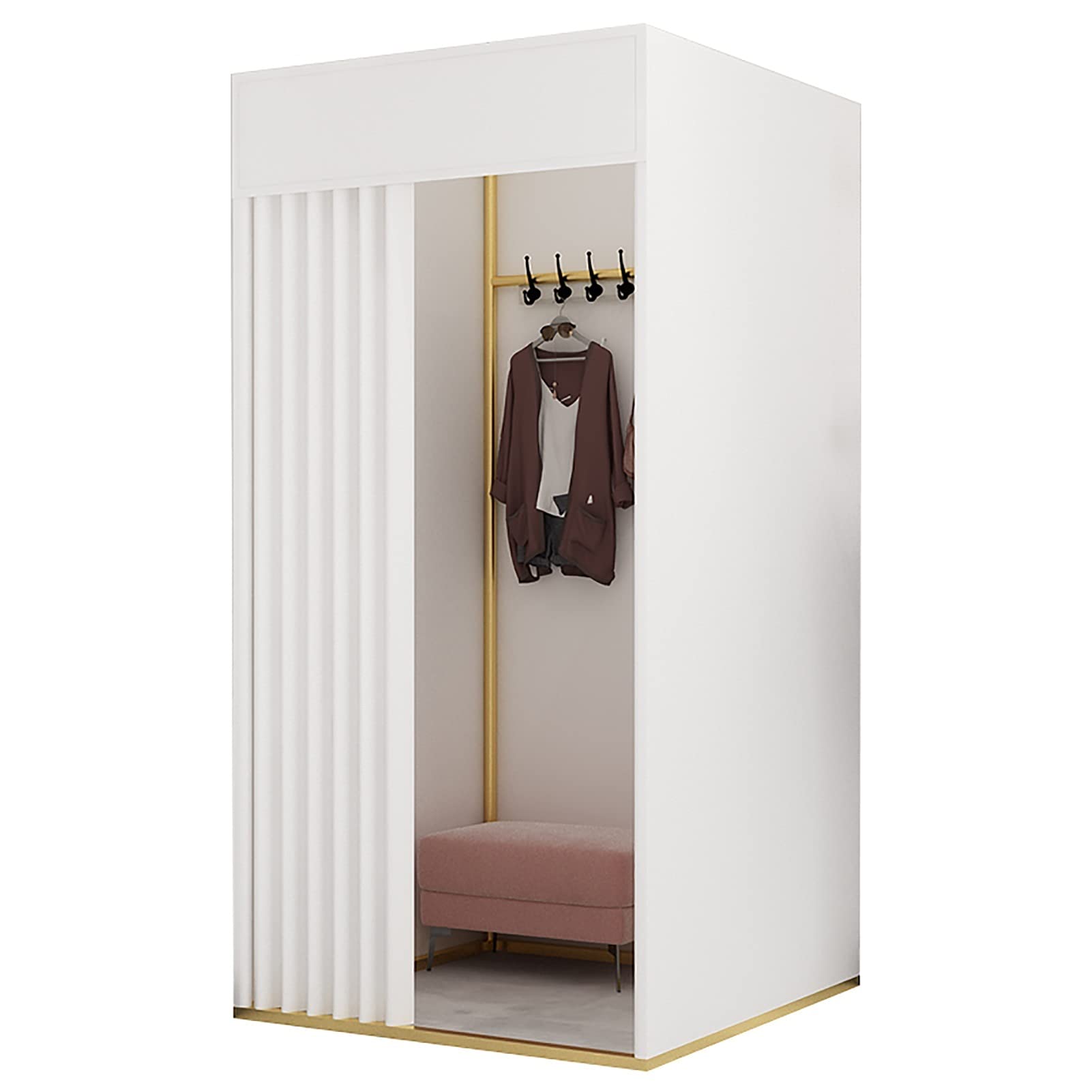 Buy Clothing Store Fitting Room, Fitting Room Linen Curtains Changing ...