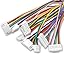 10pcs GH1.25 15/30/50/100cm Terminal de lado único/duplo frisado com ...