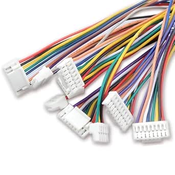 10pcs GH1.25 15/30/50/100cm Terminal de lado único/duplo frisado com ...