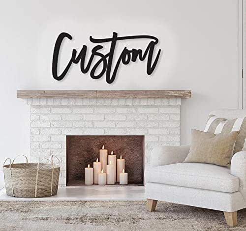 Amazon.com: Custom Wood Word Sign, Wall Decor, Personalized Wooden Wall ...