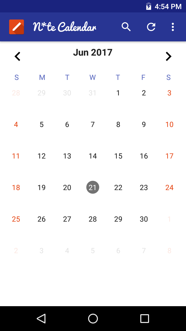 Note Calendar - App on the Amazon Appstore