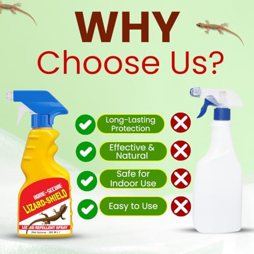 Home-Secure Lizard-Shield Lizard Repellent Spray-280ml | Natural ...