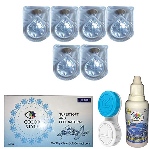 Buy Color Style T&R Lens Polymacon Clear Contact Lens (-275) with Case ...