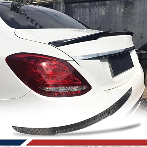 Amazon.com: Carbon Fiber Trunk Spoiler for Mercedes Benz W205 2015-2021 ...