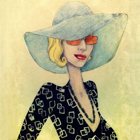 Karmakara Lady with Hat by Goddess, Jami - Fine Art Print on PAPER : 8 ...