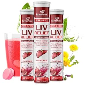Kayashree Liv Relief Effervescent Tablets | Liver Detox Dissolve ...