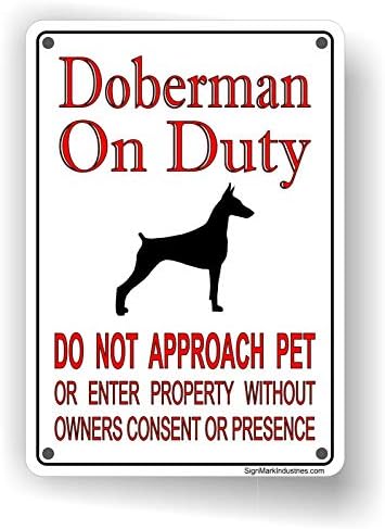 Amazon.com: Doberman Security Force Sign : Patio, Lawn & Garden