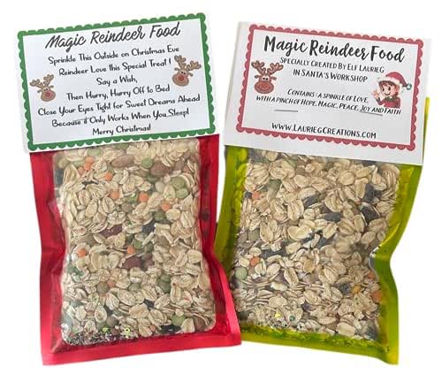 Amazon.com: 2 Pack Rudolph's Favorite Premium Reindeer Food Start a ...