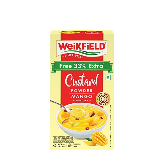 Weikfield Custard Powder, Mango Flavour 75g : Amazon.in: Grocery ...