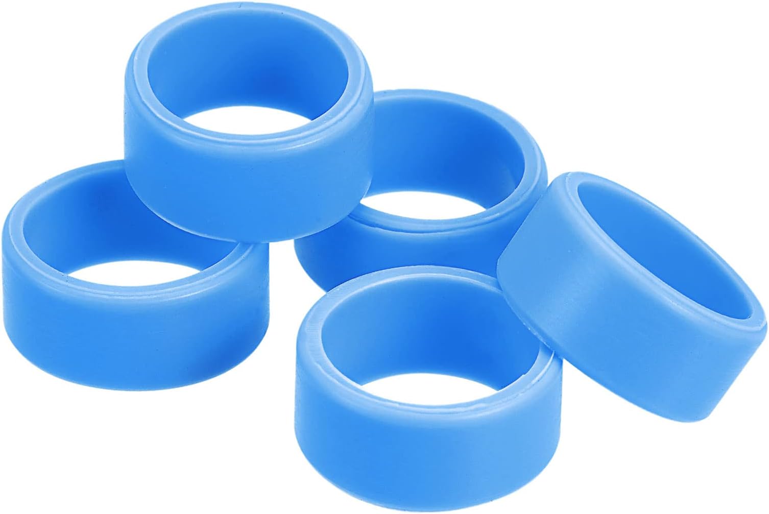 sourcing map Silicone Rubber Bands Rings Non-slip 1" White for Wrapping ...