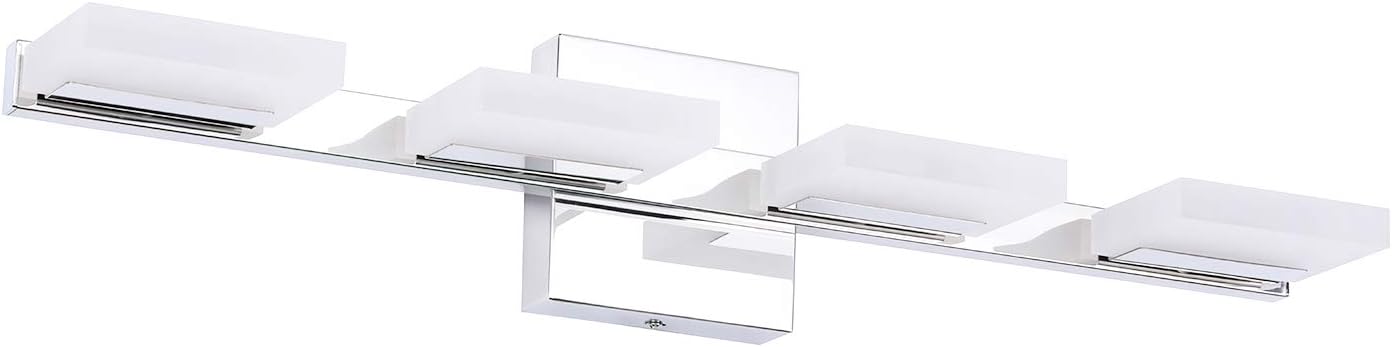 TRLIFE LED Vanity Light, Modern 4 Lights LED Bathroom Light Fixture 20W ...