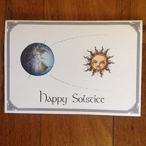 Amazon.com: Happy Solstice handmade card : Office Products