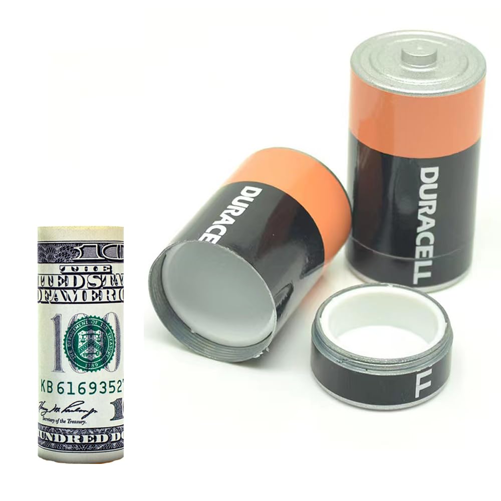 Fake D Battery Safe - (2 Pack) Realistic Looking Batteries for Hiding ...