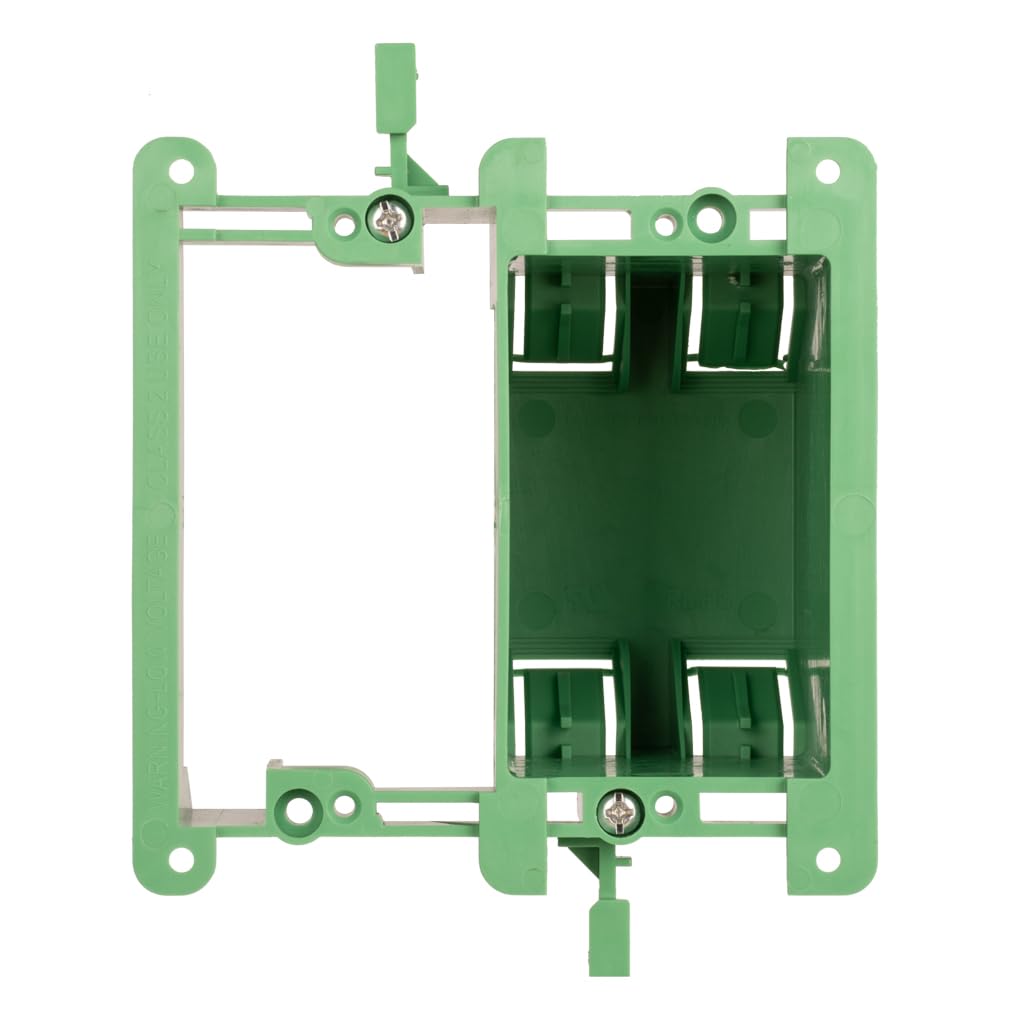 Syunko 2 Gang Old Work Electrical Outlet Box, Single 14 Cubic inch Wall ...