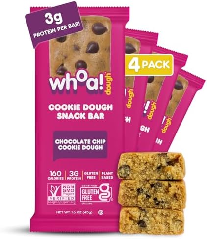 Amazon.com : Whoa Dough Edible Cookie Dough Bars- Certified Non-GMO ...