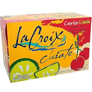 Amazon.com: LaCroix Cúrate Cerise Limon Sparkling Water, Cherry Lime, Slim Cans, Naturally ...