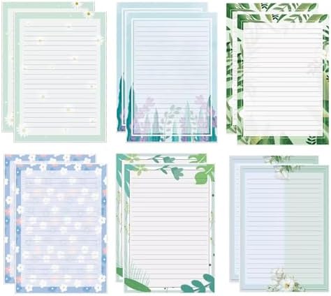Amazon.com : IMagicoo 60 Lined Writing Stationery Paper, Stationery ...