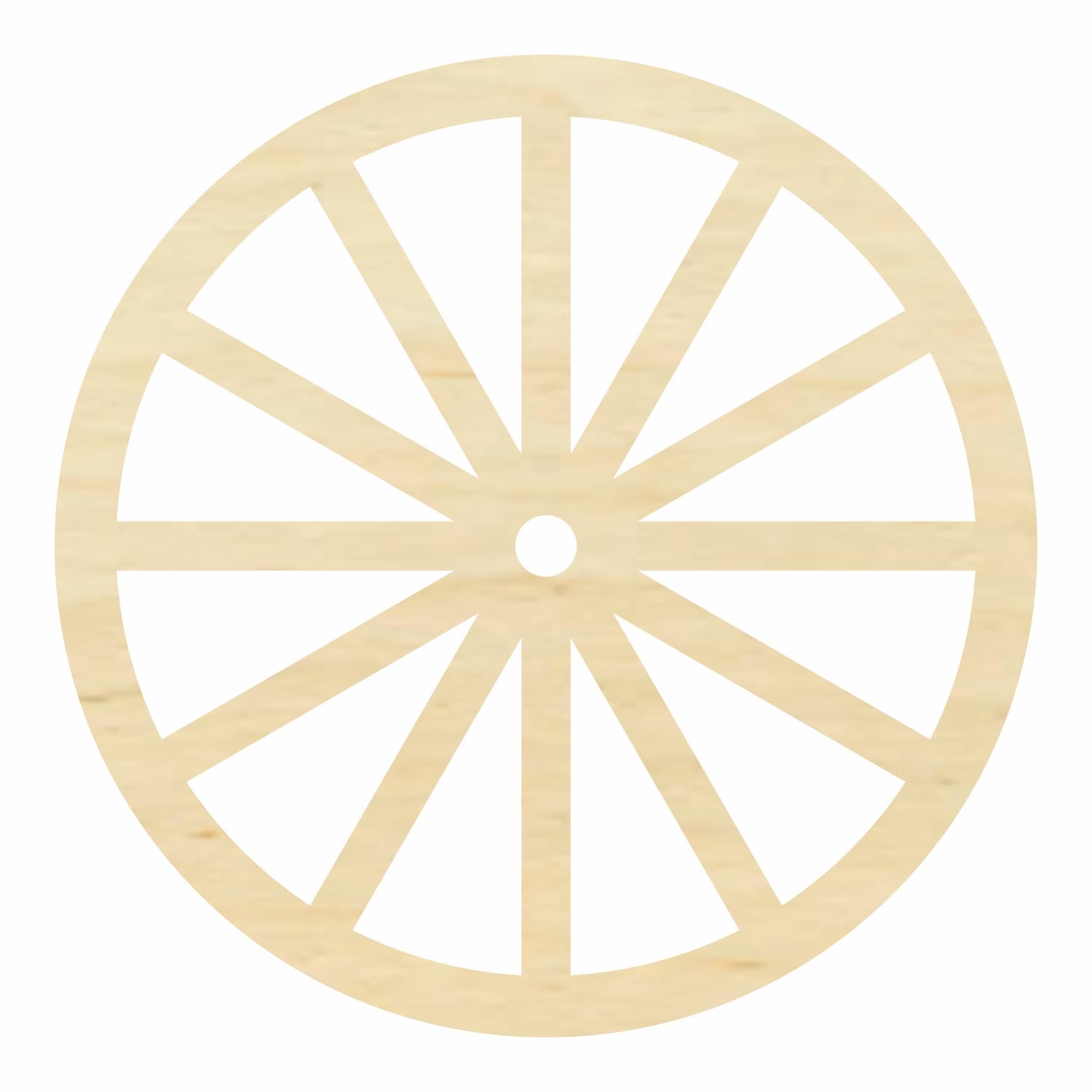Amazon.com: Wagon Wheel Wood Cutout (Small 4" x 4" (Package of 10), 1/4 ...