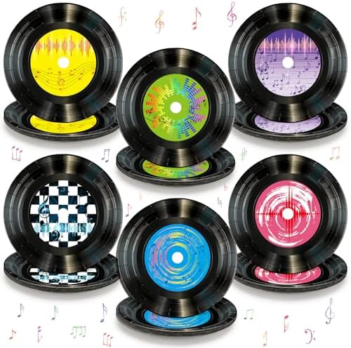 Amazon.com: FillTouch 60 Pcs 9 Inch Paper Plates Party Decorations ...