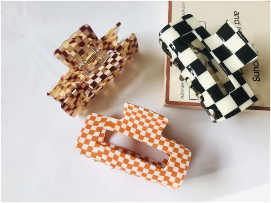 Amazon.com : Large Tortoise Shell Claw Clip 3.5 Inch Cellulose Acetate ...