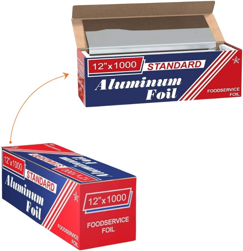 Amazon.com: 12" x 1000' Standard Aluminum Foil : Health & Household