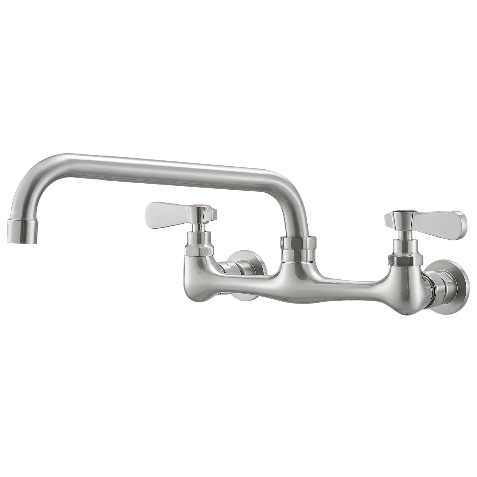 Homevacious Kitchen Sink Faucet Wall Mounted 8" Centers 8" Adjustable ...