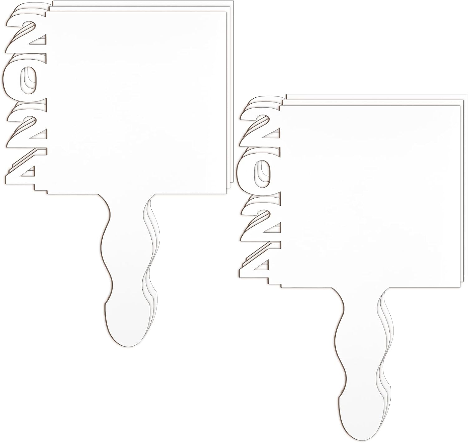 Amazon.com: Anglechic 6 Pcs Graduation Sublimation Blanks Paddle Fan ...