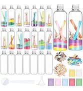 WEBEEDY 16 Juego de Botellas de Arena de Colores, Kit de Actividades de ...