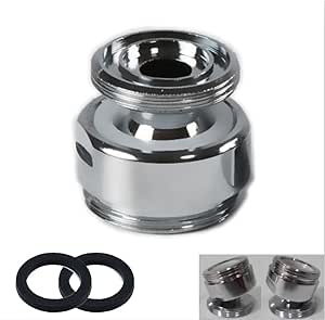 360 Degree Swivel Faucet Adapter, 24mm Male to 22mm Male NPT Thread ...