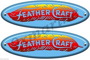 Amazon.com: Two Feather Craft Retro Oval Vinyl Decals/Stickers : Automotive