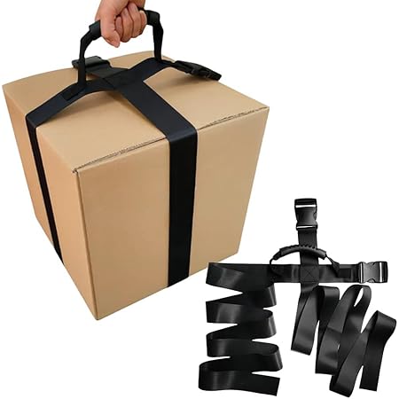 Amazon.com: Box Carrying Strap with Handle,Adjustable Belt, Cross Style ...