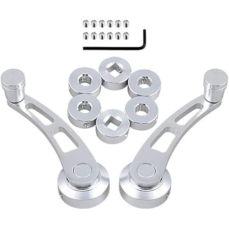 Amazon.com: Astra Depot Pair Chrome Car Manual Door Handle Cranks ...