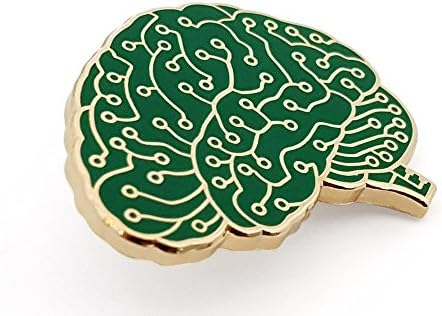 Amazon.com: Pinsanity Digital Brain Enamel Lapel Pin: Clothing, Shoes ...
