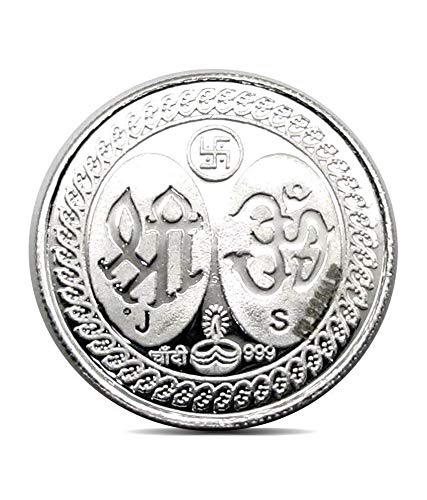 Pure Silver Coin 999 BIS Hallmarked Indian God Shiva Shivji 10 GMS ...