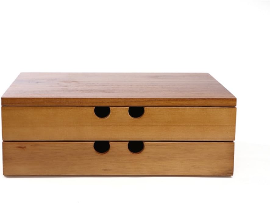 Amazon.com: desktop clutter storage box/ wooden storage box/Drawer file ...