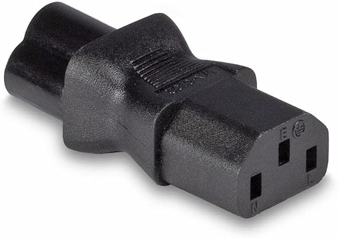 LINDY IEC C6 Cloverleaf Socket to IEC C13 3 Pin Plug Adapter,30450 ...