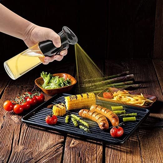 Oil Sprayer Bottle for Cooking 250 ml Oil Dispenser Bottle Glass Oil ...