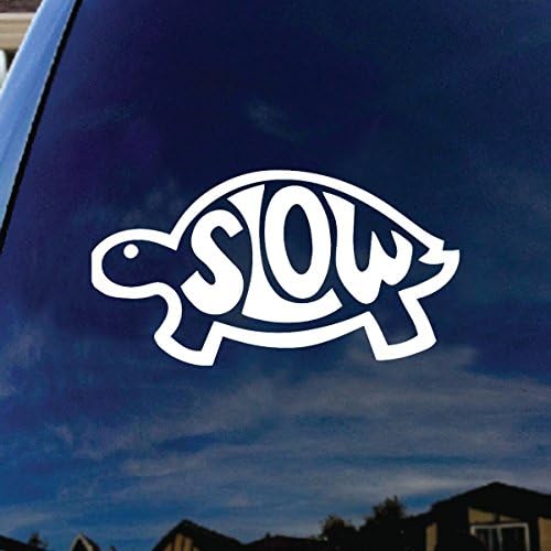 Amazon.com: SoCoolDesign Turtle Slow Car Window Vinyl Decal Sticker 5 ...